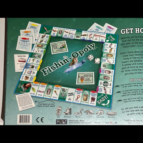 Games | Fishinopoly New Fishing Monopoly Game The Game That Will Reel ...